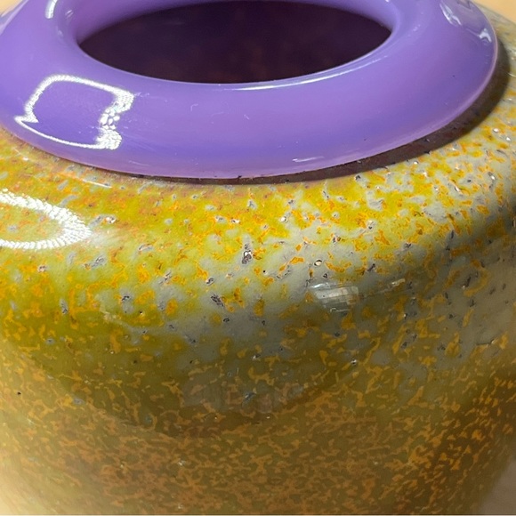 Vintage | Art | Hand Blown Glass Studio Vase Tom Lockart Signed One ...